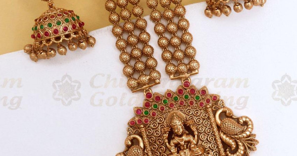 Grand 3 Line Antique Haram Bridal Earring Combo Divine Collections ANTQ1081