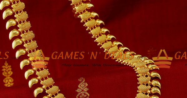 Kasu Malai, Ruby Stone Gold Plated Aaram, American Diamond Aaram ...