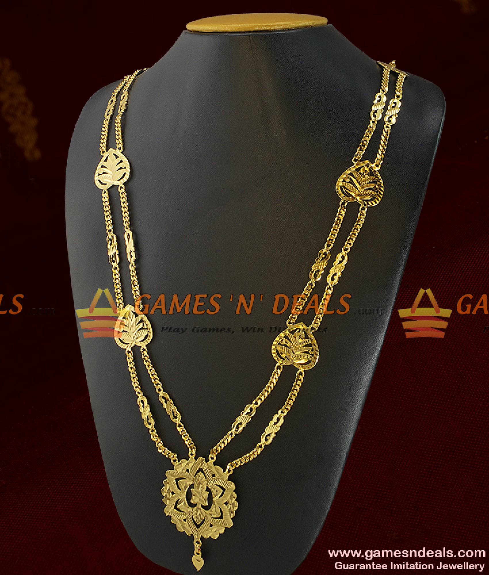 ARRG167 - Two Line Governor Maalai South Indian Leaf Machine Cut Long ...