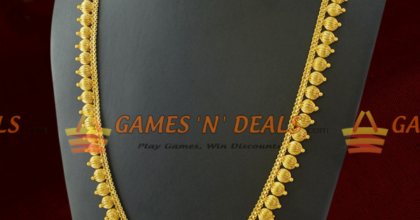 ARRG260 - Gold Plated Jewelry Traditional Kerala Beaded Imitation Haaram