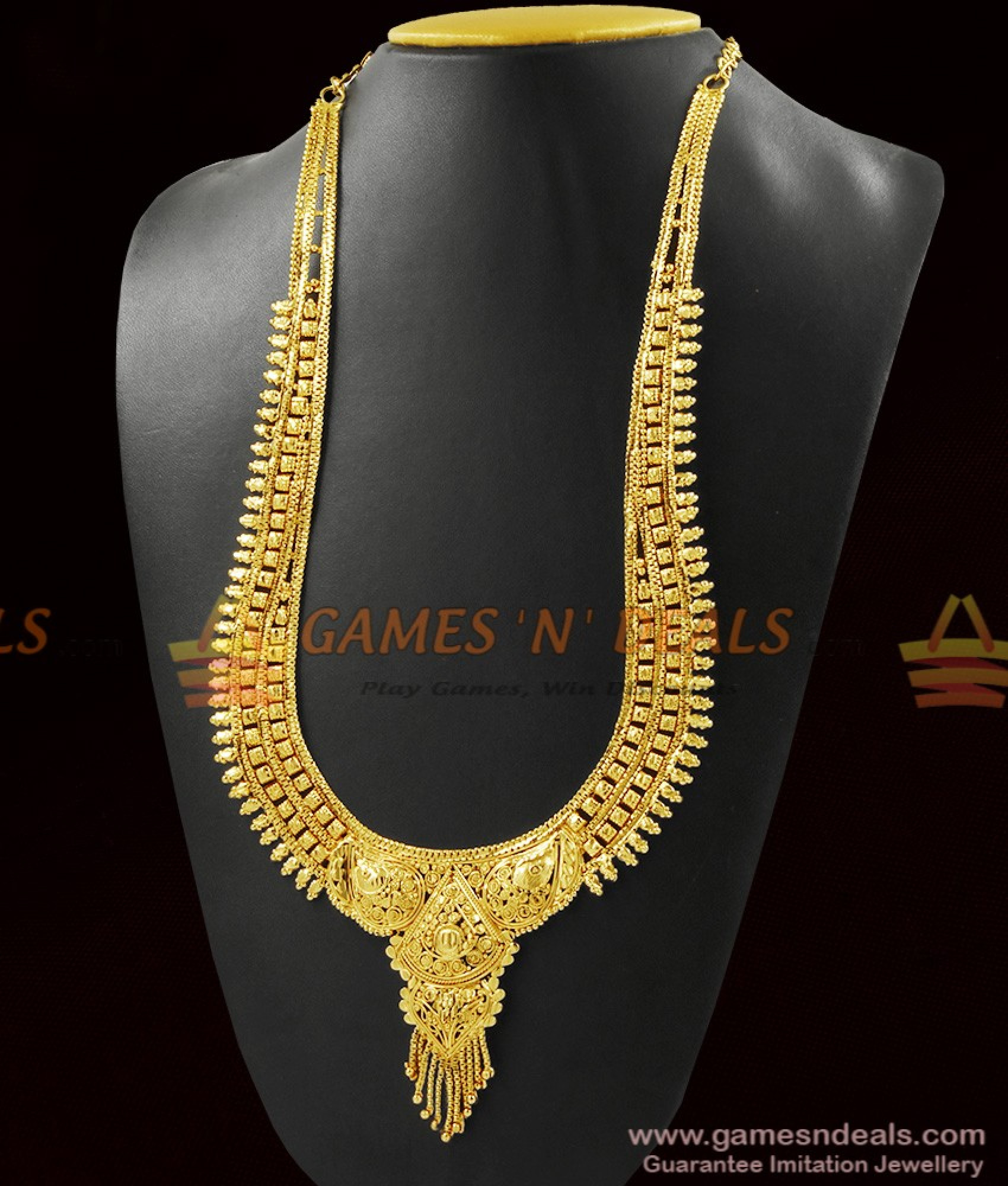 One Gram Gold Calcutta Necklace for Marriage