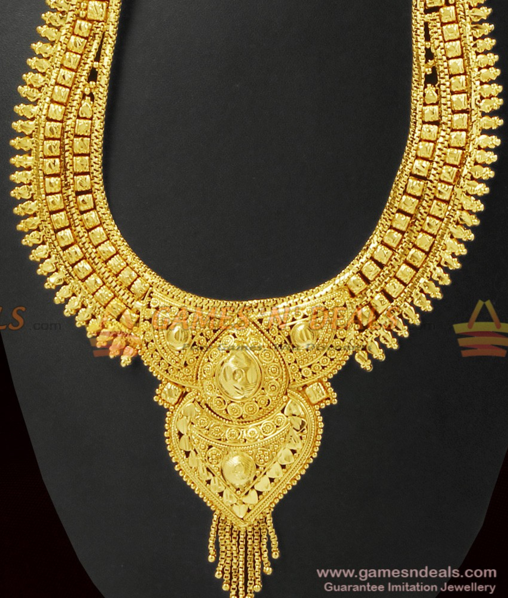 One Gram Gold Calcutta Necklace for Marriage