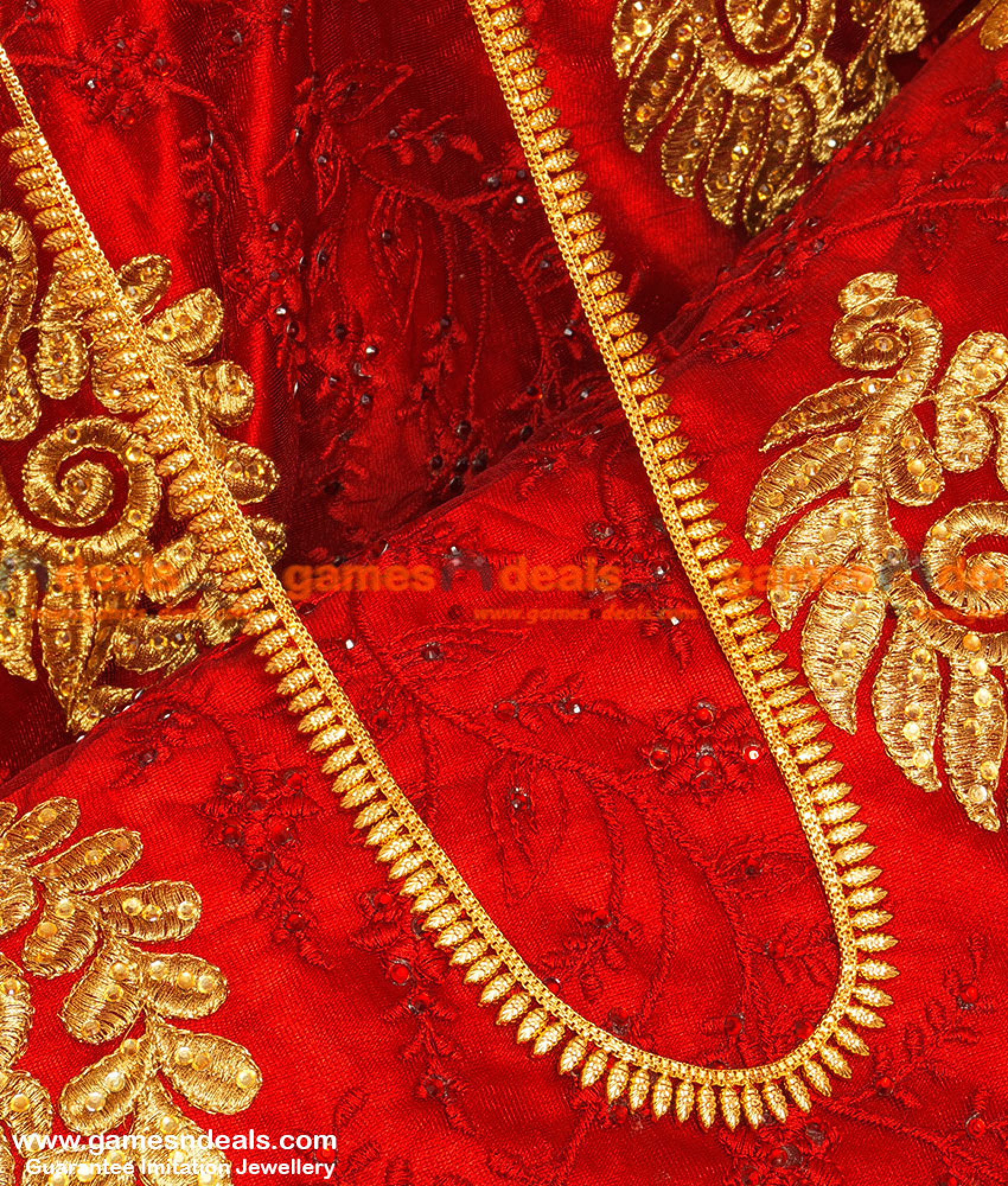ARRG36 - Very Light Weight Traditional Kerala Arumbu Leaf Short Haaram