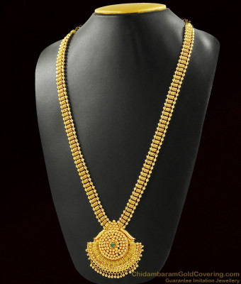 Kasu Malai, Ruby Stone Gold Plated Aaram, American Diamond Aaram ...