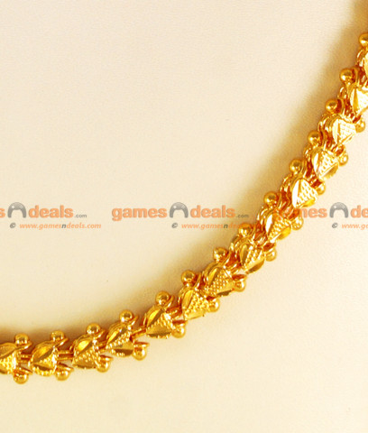 CHRT24 Kerala Sundari S Cut Model Gold Plated Thick Chain Traditional ...