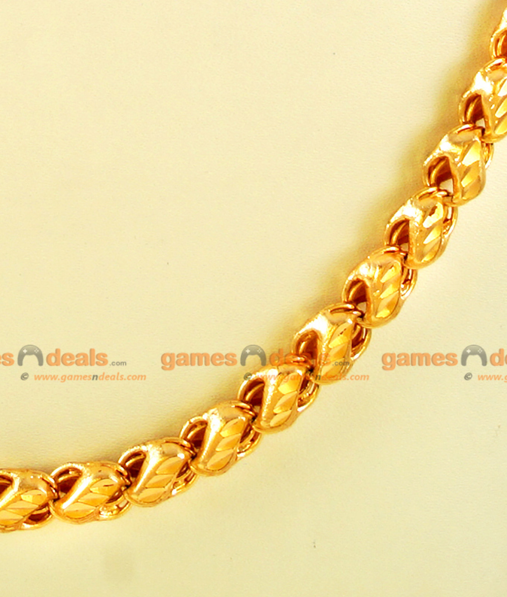 CHRT16-XLG - 36 inches Extra Long Sundari S Cut Design Chain Gold ...