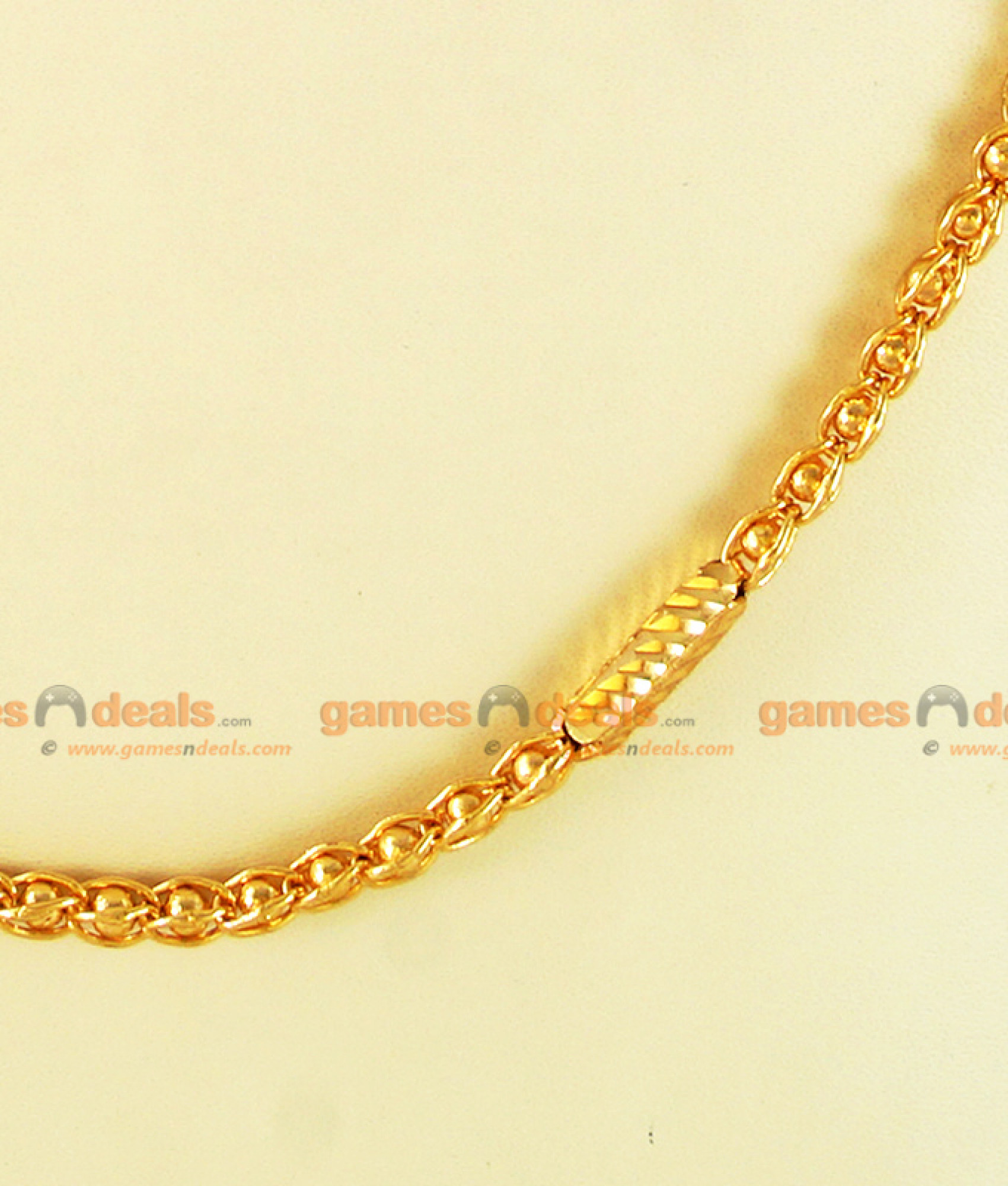 CKMN02-LG - 30 inches Long Gold Plated Light Weight Mani with Box Model