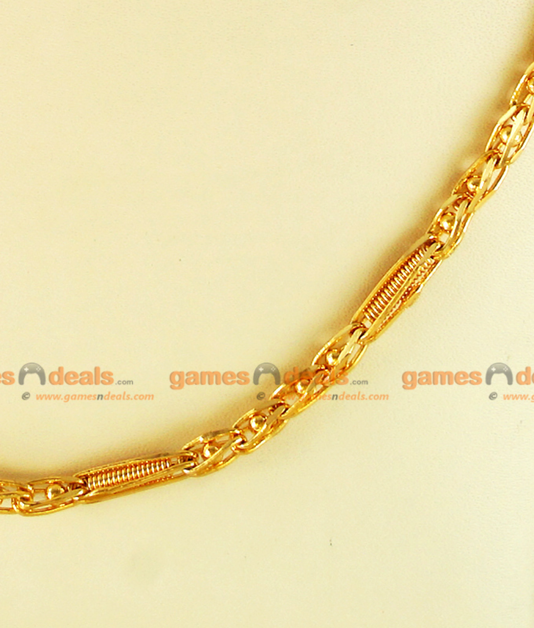 CKMN08-LG One gm 30 inches Chidambaram Gold Plated Jewellery Kerala ...