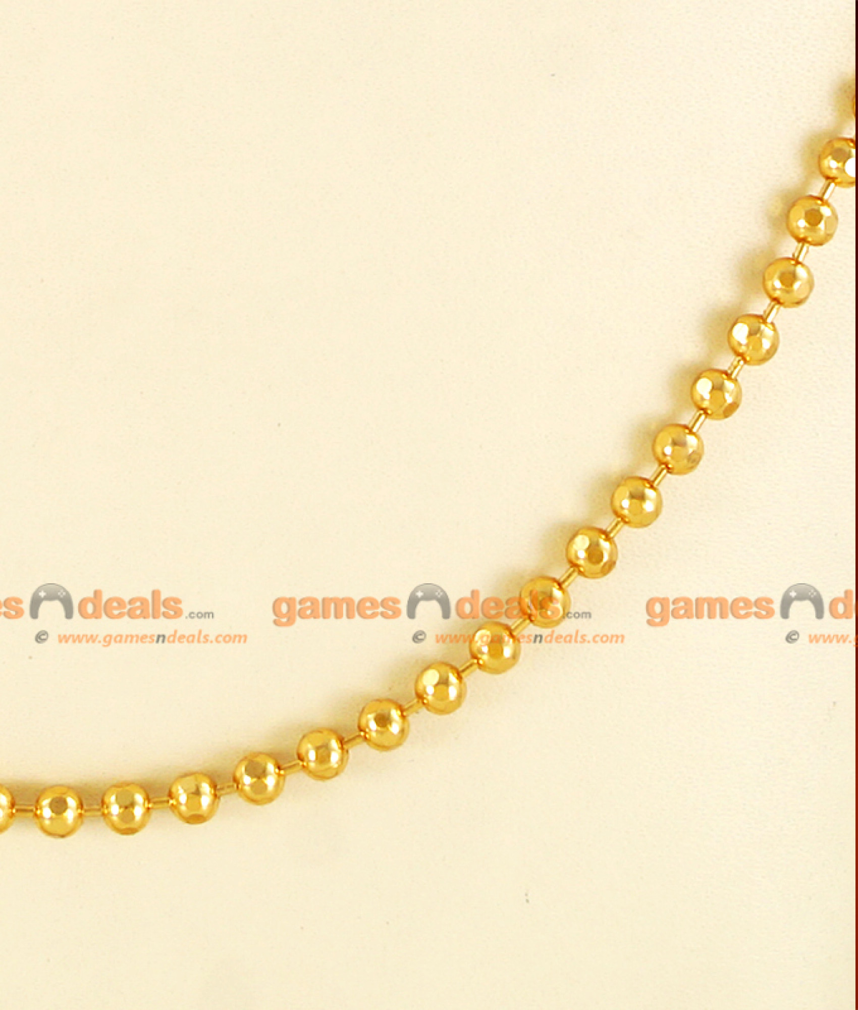 CKMN22 One gm Chidambaram Gold Plated Jewellery Kerala Gold Bead (Mani ...