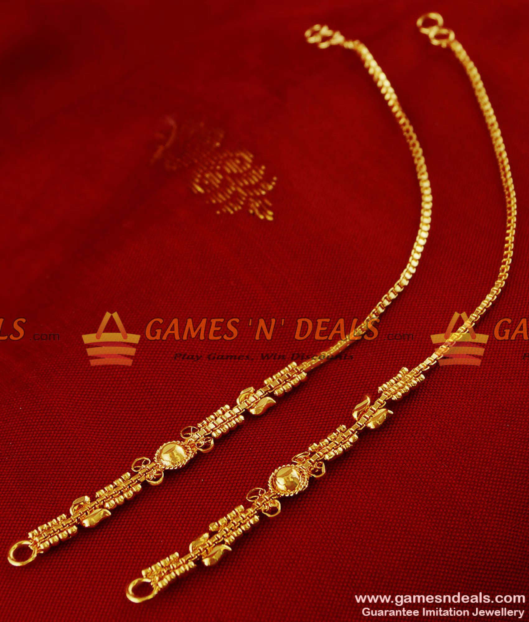 MATT05 - Gold Plated Traditional Side Maattal Oval Design Imitation ...