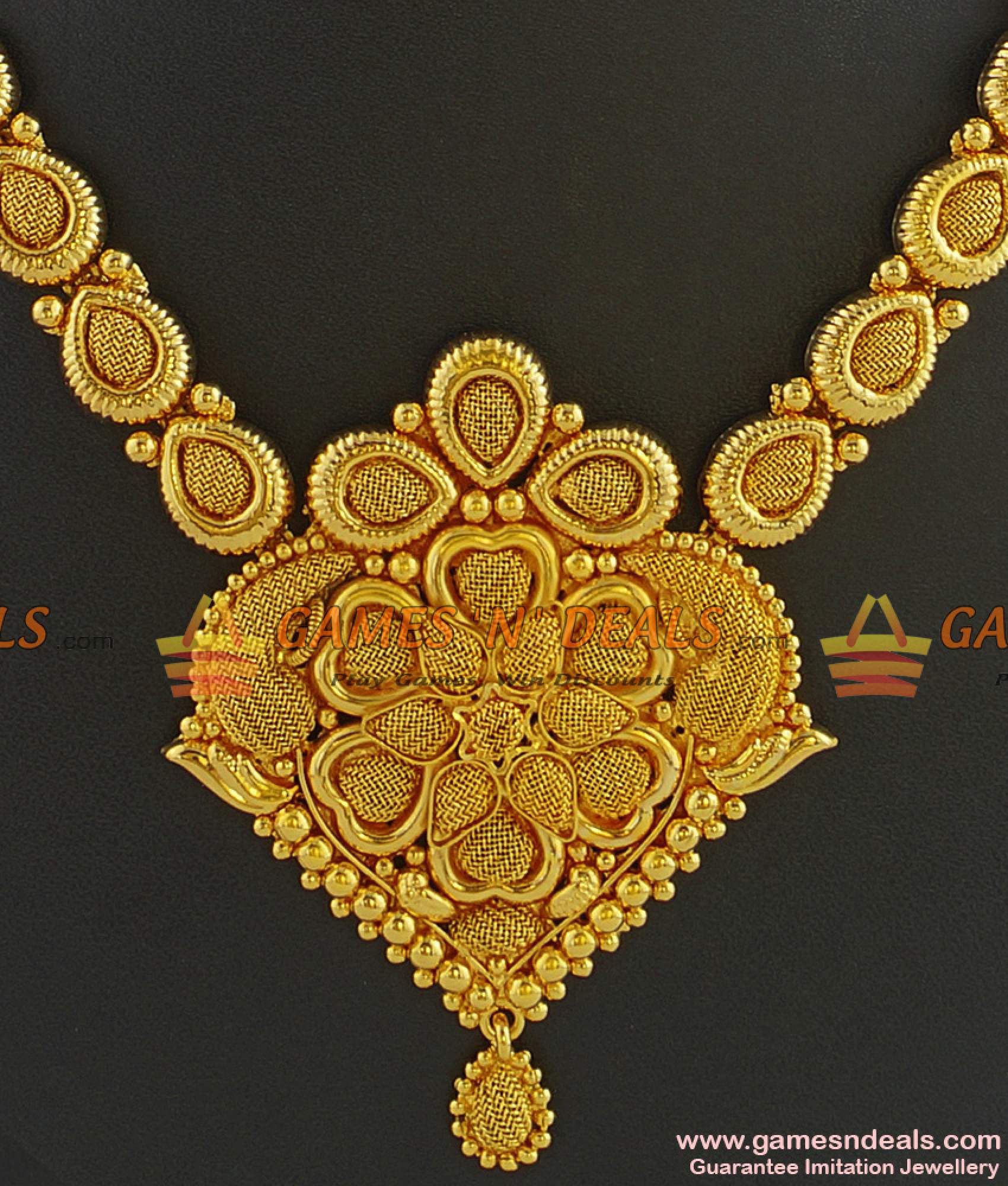 NCKN263 - Grand Unique Handmade Imitation Necklace Gold Plated Romanian ...