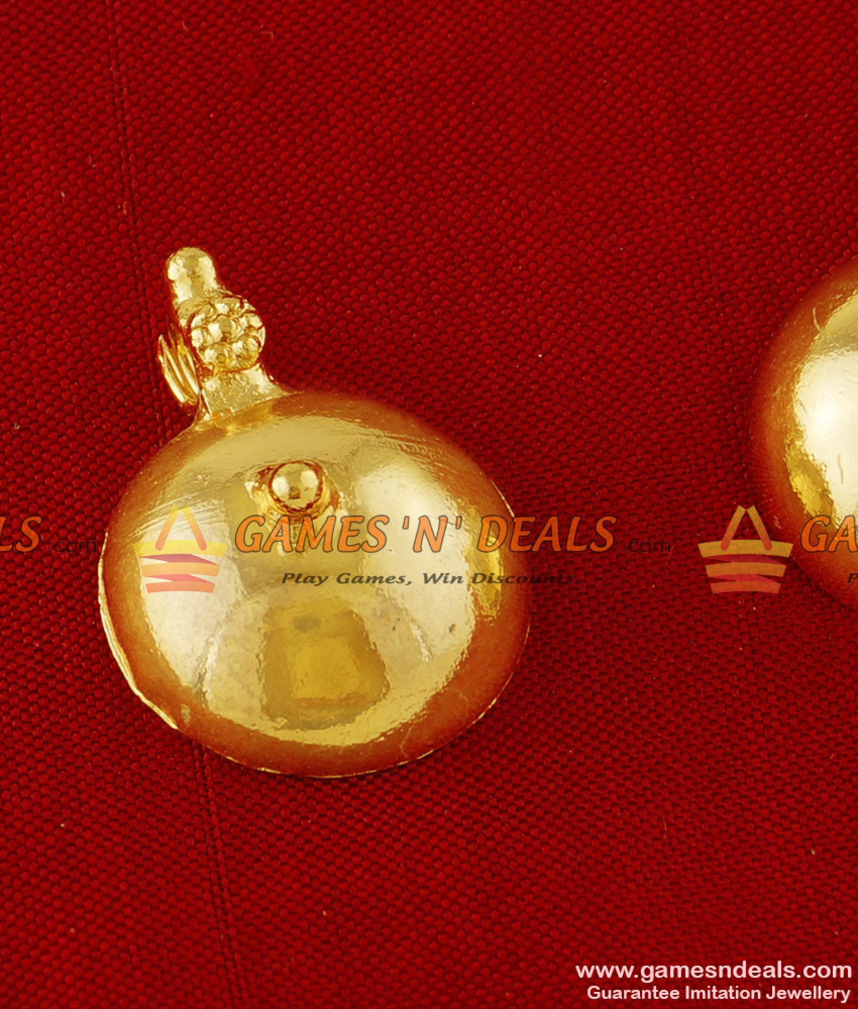 THAL16 Gold Plated Imitation Jewelry Thali Big Pottu with Bead Set ...